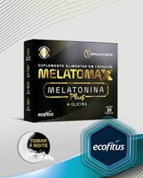 Melatomax melatolina plus c/ 30cps - ECOFITUS - Colágeno - Magazine Luiza