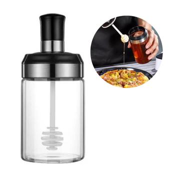 Meleira Pote De Vidro Com Pegador Colmeia Mel Transparente - RT ...