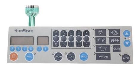 Membrana Pelicula Do Painel Maquina Costura Reta Eletrônica - LMX - Outros Eletrodomésticos ...
