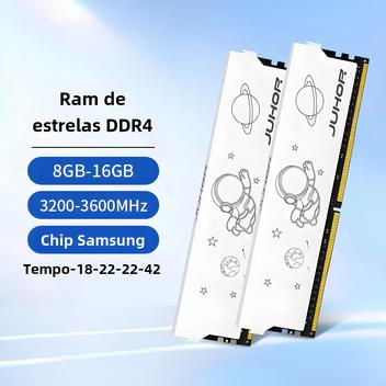 Memória RAM DDR4 Dual Channel 8GB/16GB 3200MHz/3600MHz - Samsung/Juhor ...