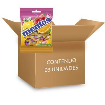 Mentos Fruit Bag Individual contendo 3 pacotes de 62,1g cada - Balas ...
