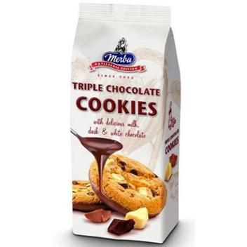 Merba Cookies Triple Chocolate 200g - Cookies - Magazine Luiza