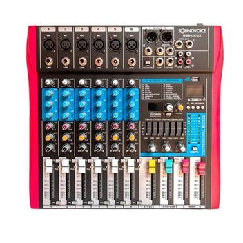 Mesa Analógica Soundvoice MS 602 EUX - Mesa de Som / Mixer - Magazine Luiza