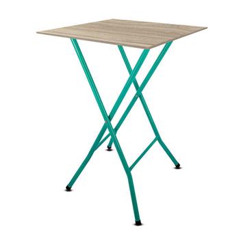 Mesa Bistrô Alta Dobrável Maui para Cozinha Bar com Tampo MDF - Verde e ...