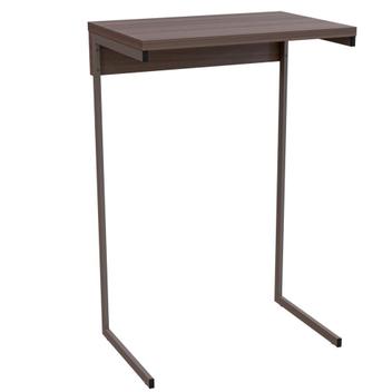 Mesa de Apoio Lateral Sofá Notebook Aço Madeira Canto Leitura - DiCarlo ...