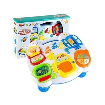 Mesa De Atividades Infantil Educativa Com Luz Sons Diversão - Compre Já ...