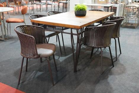 Mesa de jantar retangular 6 cadeira gourmet geane marrom - Mesa de ...