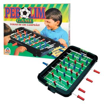 Mesa de Pebolim Jogo Pebolim Game c/Bolas - Braskit - Pebolim ...