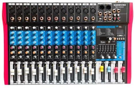 Mesa De Som 12 Canais Ms-122 Eux Soundvoice - Mesa de Som / Mixer ...