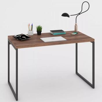 Mesa Escrivaninha 1,20 Noce Oro Home Office - Abeflex - Escrivaninha ...