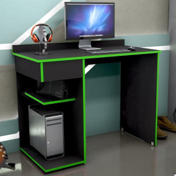 Mesa Escrivaninha Gamer Abx 77x95x48cm - Móveis Bosi - Escrivaninha ...
