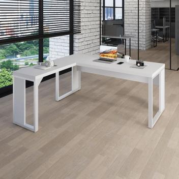 Mesa L Escritório Industrial 1,50m x 0,70m Pés Metal F5 - F5 Office G ...