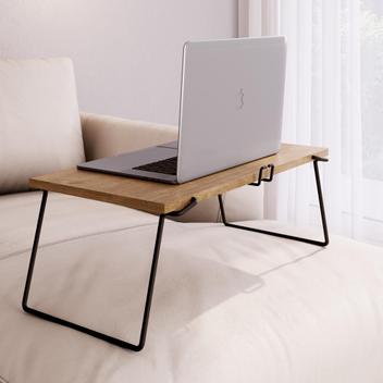 Mesa multiuso tube para notebook madeira vermont base em aço preto ...
