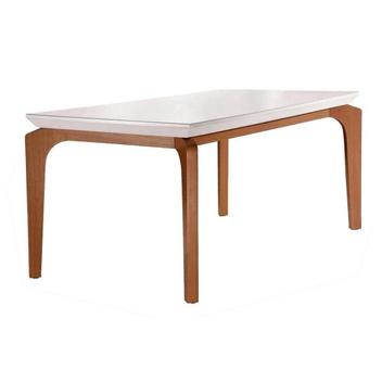 Mesa para Cozinha Londrina + Tampo Madeirado Vidro Reto 120x80cm Imbuia ...