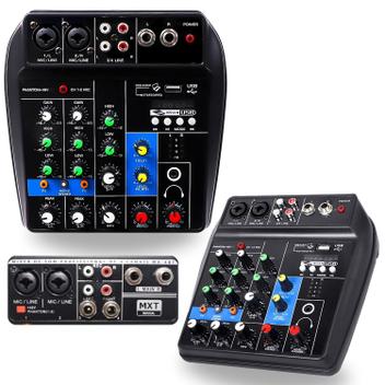 Mesa som amplificada profissional bluetooth 4 canais audio messa ...