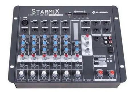 Mesa Som Mixer Ll Starmix Usfx602r 6ch Efeito Bluetooth Usb - LL AUDIO ...