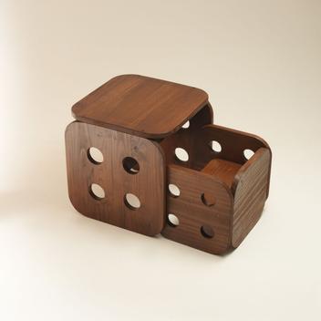 Mesinha e Cadeirinha Madeira Infantil Cubo Montessori Imbuia Marcenaria ...