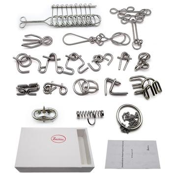 Metal Brain Puzzles Teasers IQ Toys Zooshine 18 Sets - Quebra Cabeça ...