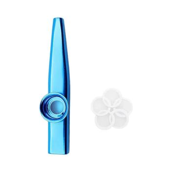 Metal Kazoo Instrumento Musical Diafragma Boca Flauta Bom Companheiro ...
