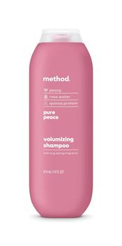 Método de shampoo Volumizing Pure Peace com rosa, peônia 414 ml ...