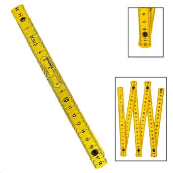 Metro Duplo Escala Métrica 1 Metros Amarelo - EDA - Escala Métrica ...