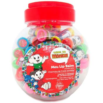 Meu Mini Lip Balm Turma Da Mônica Pote Com 72 Unidades 2,5g Maquiagem ...