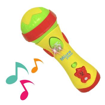 Meu Primeiro Microfone Infantil com Luz e Sons Musicais Diversão ...