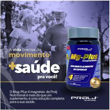 Mg Plus 4 Magnésio Bisglicinato, Dimalato, Taurato, P.A. 60 cápsulas ...