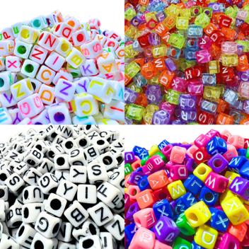 Miçanga Alfabeto Letras Coloridas Pacote 1000 Un 4 Modelos - omega kids ...