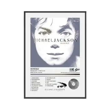 Michael Jackson Thriller Cat Poster Impressão Em Tela 80s Pop Cantor Música Álbum Capa Arte De ...