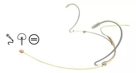 Microfone C/ Fio Dylan Headset Avulso Mini XLr DH88 Bege - Microfone ...