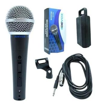 Microfone com Fio Devox Dx58s com Chave - Microfone Dinâmico - Magazine ...