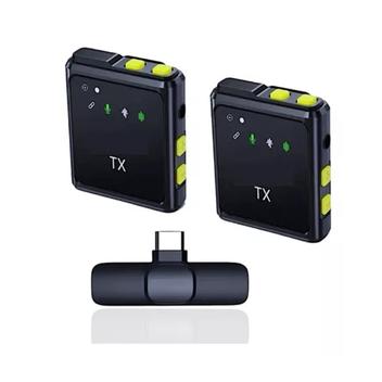 Microfone de Lapela Duplo Tx Tipo C Bluetooth Profissional - ONEX ...