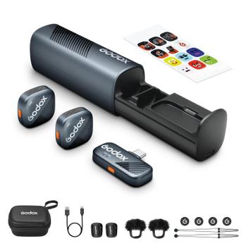 Microfone de Lapela Sem Fio GODOX Cube SC - 48kHz/24 bits - Microfone ...