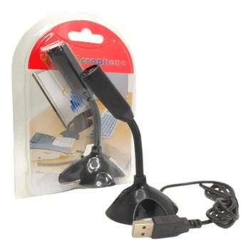 Microfone De Mesa Para Computador Ajustavel 360 Usb Desktop - ACF STORE ...