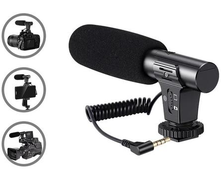 Microfone Direcional Shotgun SIDANDE Para Câmeras DSRL - MIC-01 ...
