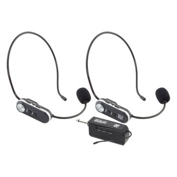 Microfone Duplo Profissional Headset Sem Fio SFW-20 - STANER ...