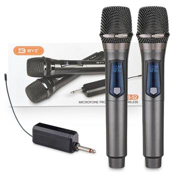Microfone Duplo Sem Fio Profissional Sem Fio ideal para Igreja Karaokê ...