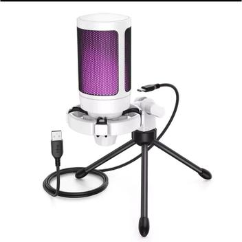 Microfone Gamer Condensador Fifine A2 Rgb Usb Branco - Acessórios e ...