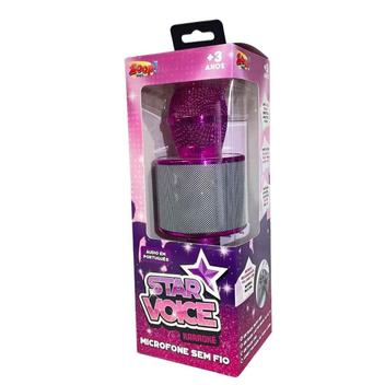 Microfone Infantil Bluetooth Star Voice Rosa ZoopToys - Zoop Toys ...