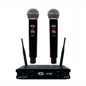 Microfone sem fio duplo kadosh kds k w 392m de mao - Microfone Dinâmico ...