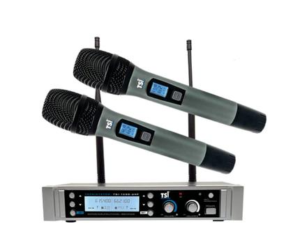 Microfone tsi sem fio 1500 uhf mao duplo - Microfone Dinâmico ...