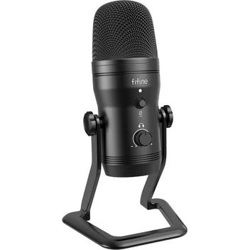 Microfone USB Fifine K690 para Streaming/Podcasting Preto - Microfone ...