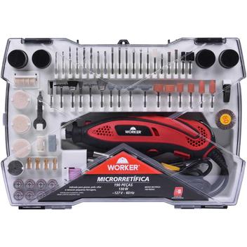 Microrretífica 130w 190 Peças 220v Worker - Micro Retífica - Magazine Luiza