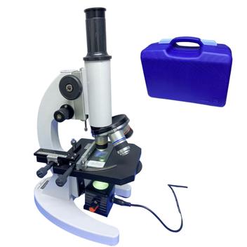 Microscópio Biológico Monocular Com Maleta - PRECISION - Microscópio ...