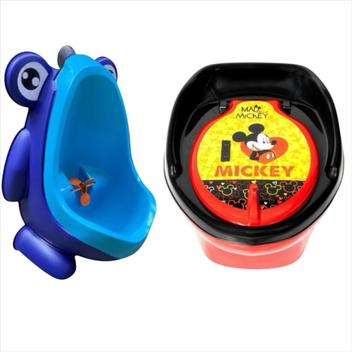 Mictório Infantil Sapo Azul Desfralde Menino + 1 Troninho Styll Disney ...