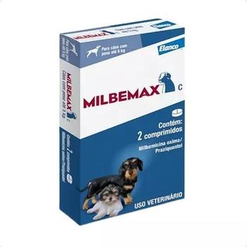 Milbemax C Cães até 5kg 2 comprimidos - Elanco - Vermífugo Pet - Magazine Luiza