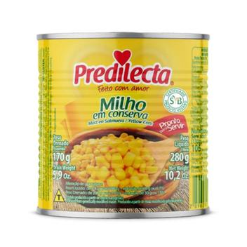 Milho Verde Predilecta Lata 170g - Embalagem com 24 Unidades - Milho em ...