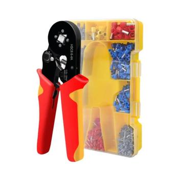 Mini Alicate De Friso Terminal Tubular HSC8 6-4A Fio Virola Crimper Kit ...