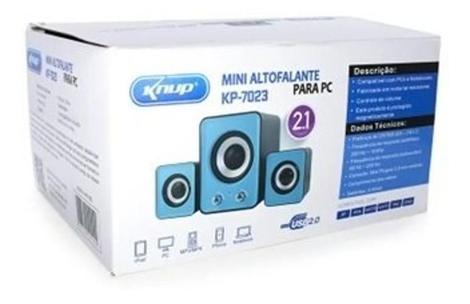 Mini Altofalante Para Pc Knup Kp-7023 - Alto falante de carro ...